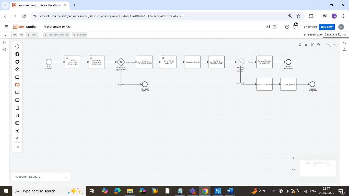 UiPath Agentic Process Modeling Using BPMN - Soais